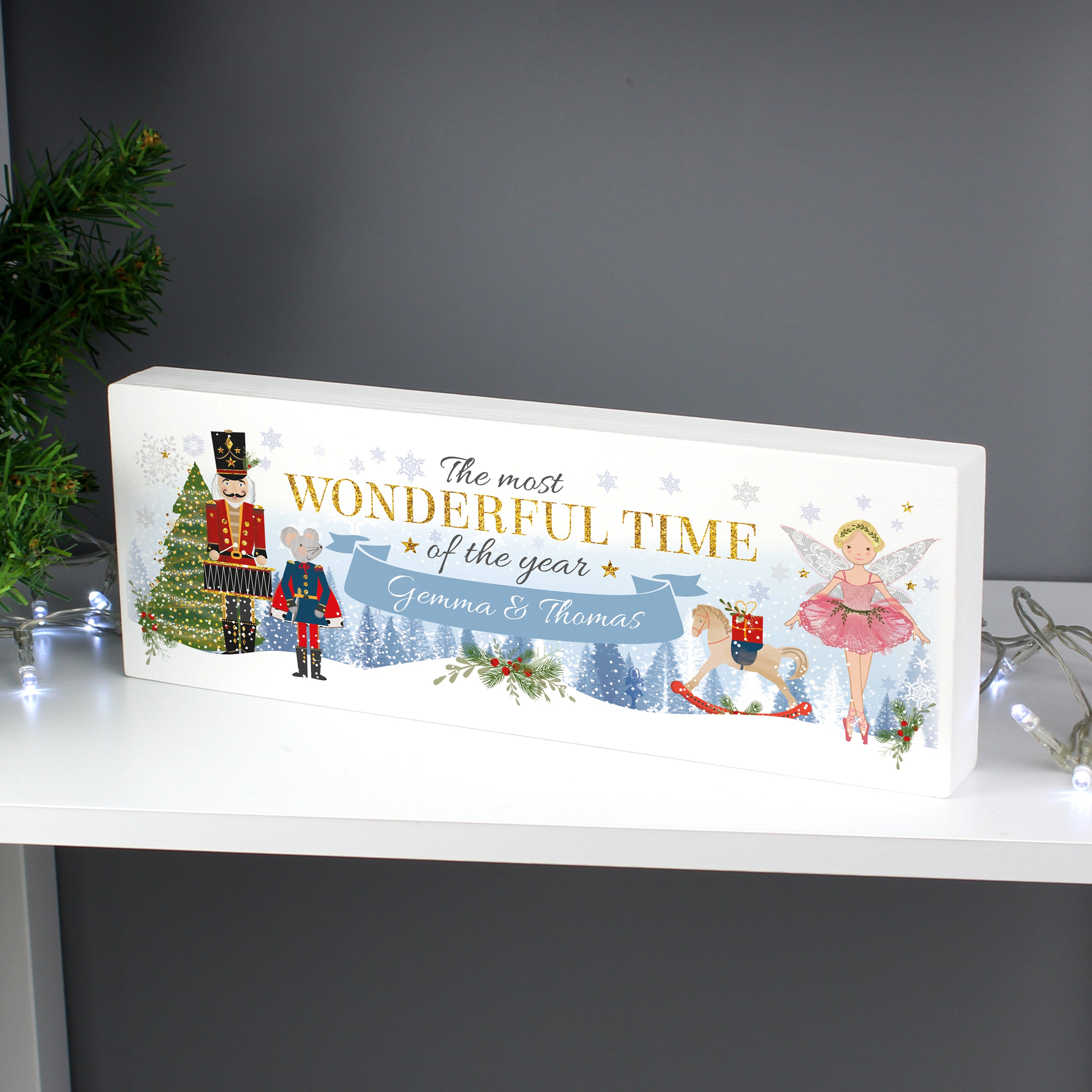 Personalised Nutcracker Wooden Block Sign – Everything Personal